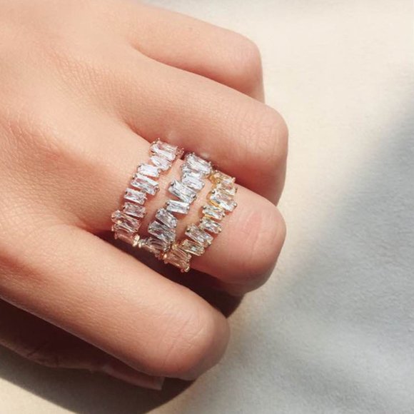 Jewelry | Beautiful Cluster Cz Stone Ring | Poshmark